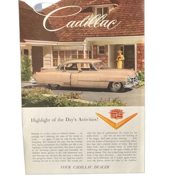 Cadillac | Accents | Vintage 952 Cadillac Highlight Of Days Activities ...